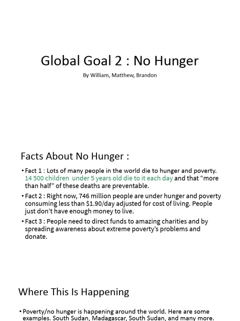 Global Goal 2_No Hunger.pptx | PDF