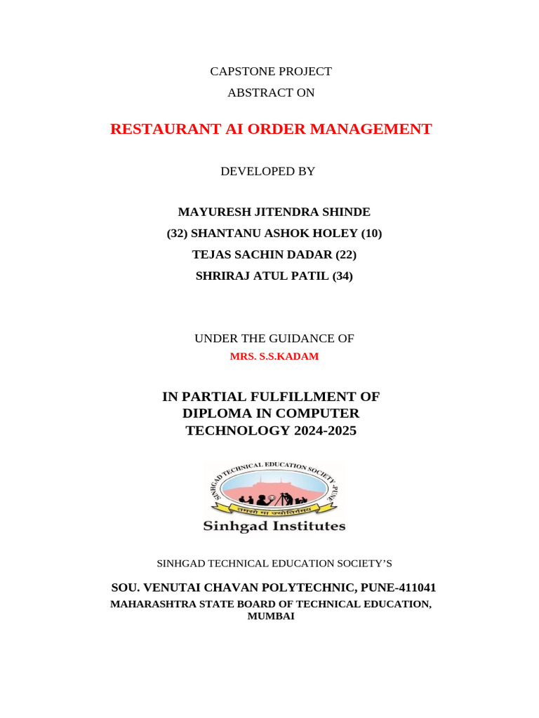 CPP Abstract Format | PDF