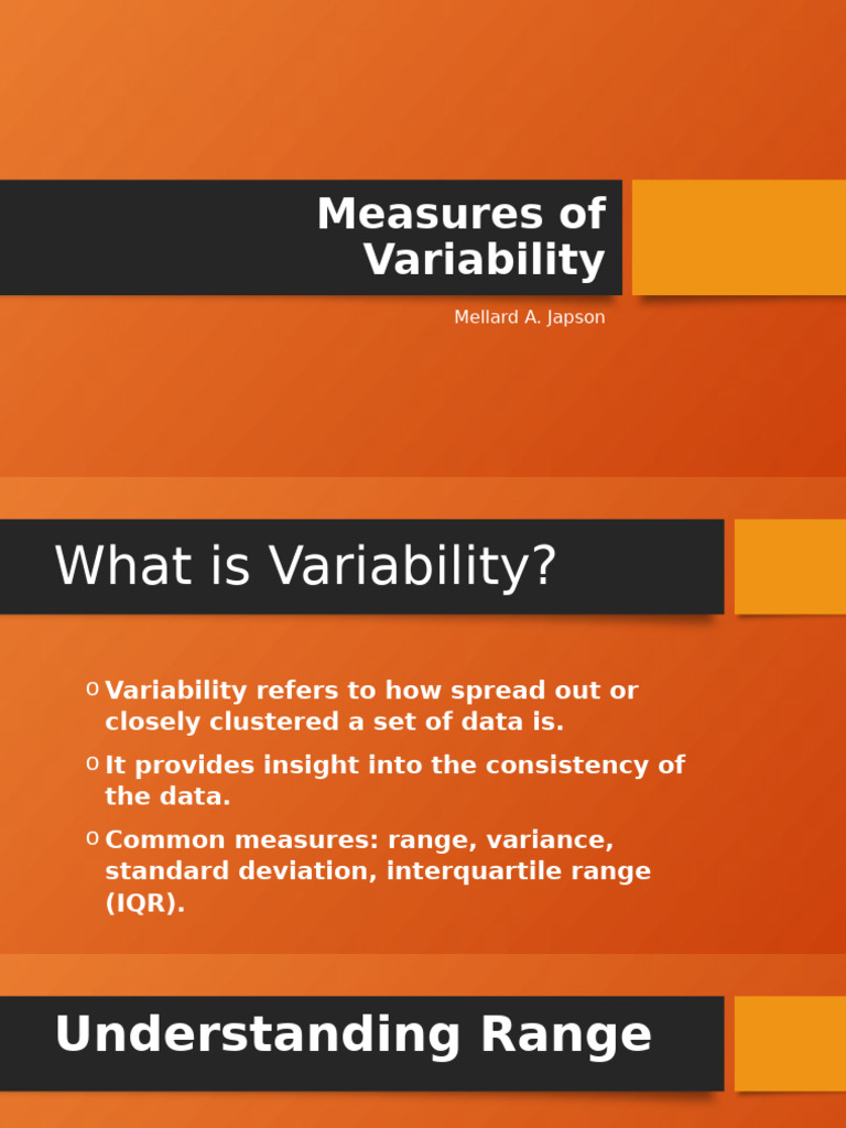 Measures of Variability | PDF | Skewness | Variance