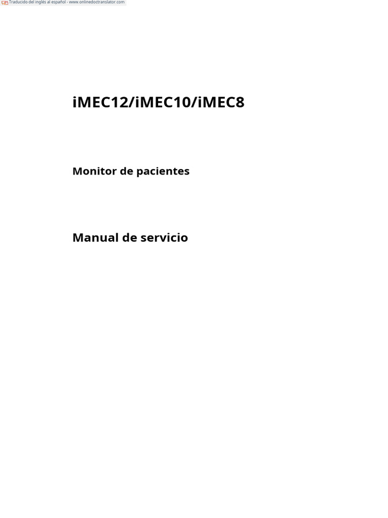 h-046-002371-00(2.0)_imec_service_manual_en.en.es | PDF | Ingenieria Eléctrica | Descarga ...