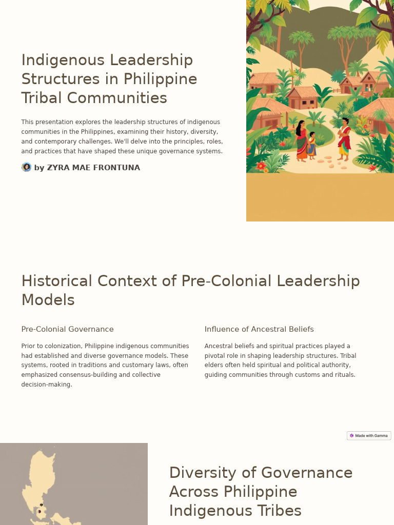 Indigenous Leadership in Philippine Tribes | PDF | Leadership ...