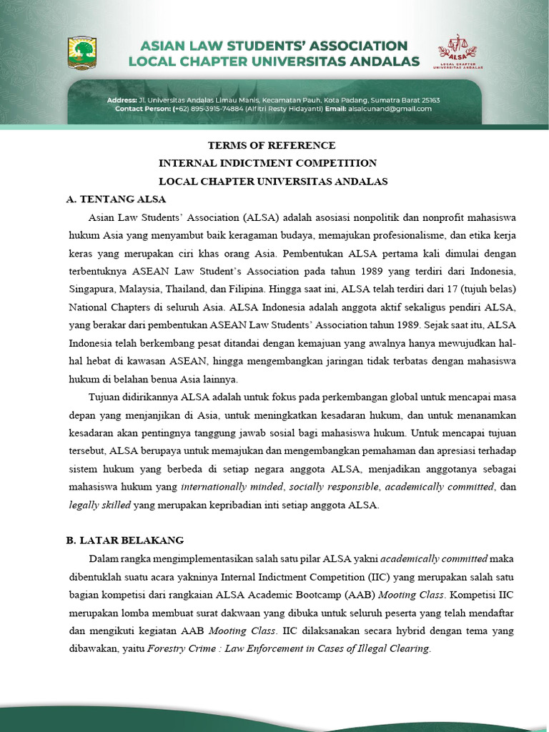 ToR IIC 2024 2 | PDF