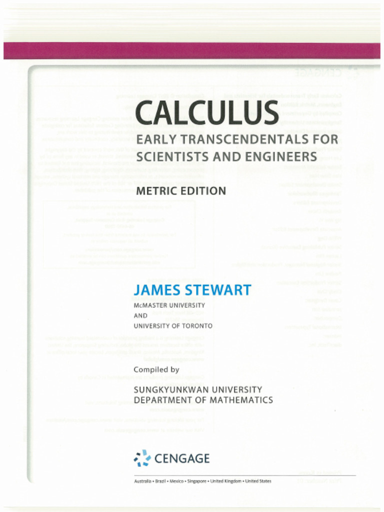Calculus Metric Edition Vol1 | PDF