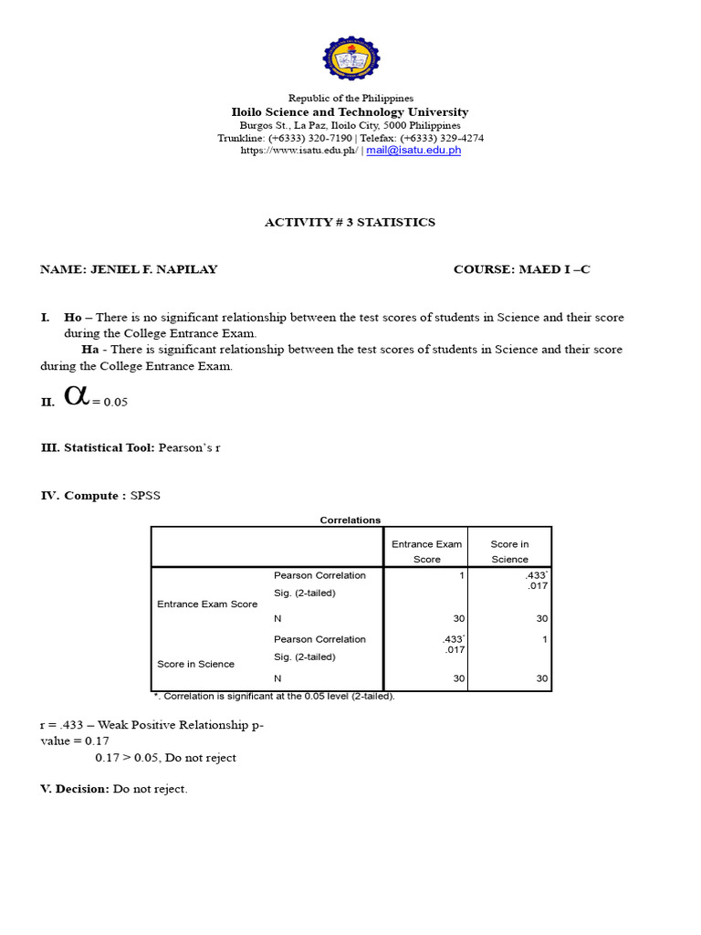 Activity-3-Statistics (1) | PDF | Descriptive Statistics | Statistical ...