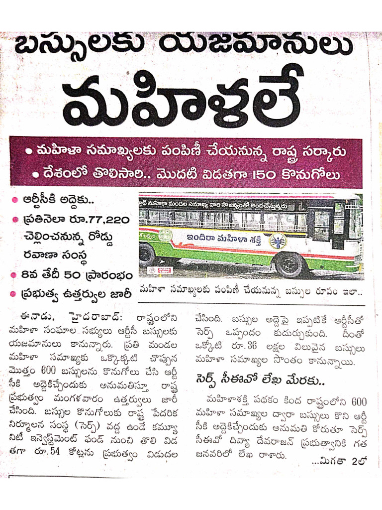 Free Bus Scheme | PDF