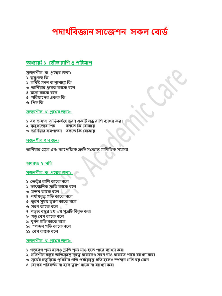 Physics All Topic | PDF