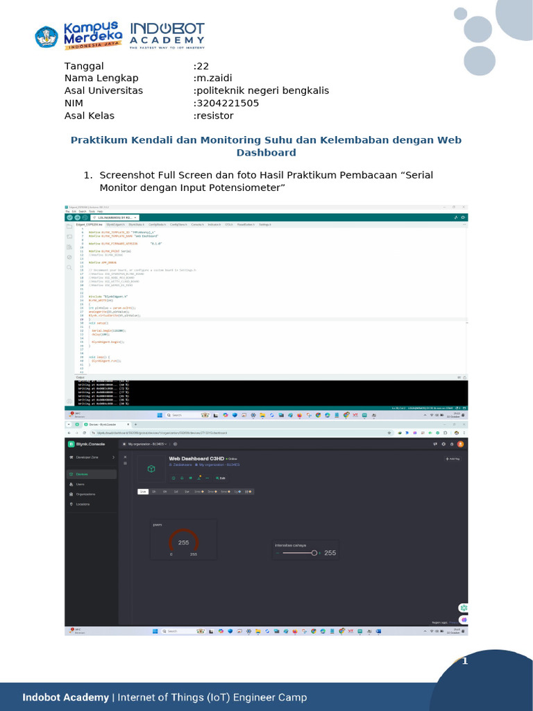 22 10 2024 Praktikum Kendali Dan Monitoring Suhu Dan Kelembaban Dengan ...