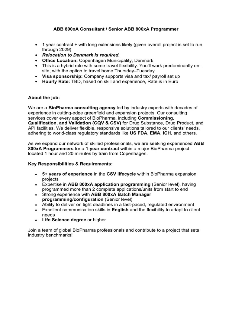 ABB 800xa Consultant JD | PDF