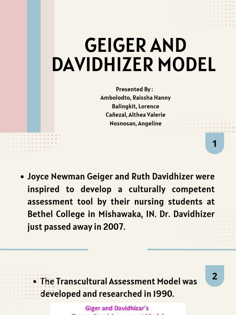 Giger and Davidhizar Model Overview | PDF | Nursing | Social Psychology