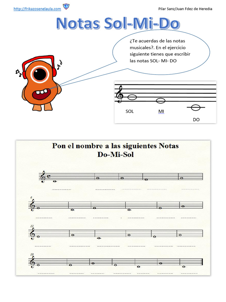 Notas Sol-Mi-Do | PDF