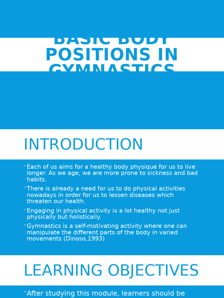 Basic Body Positions in Gymnastics | PDF