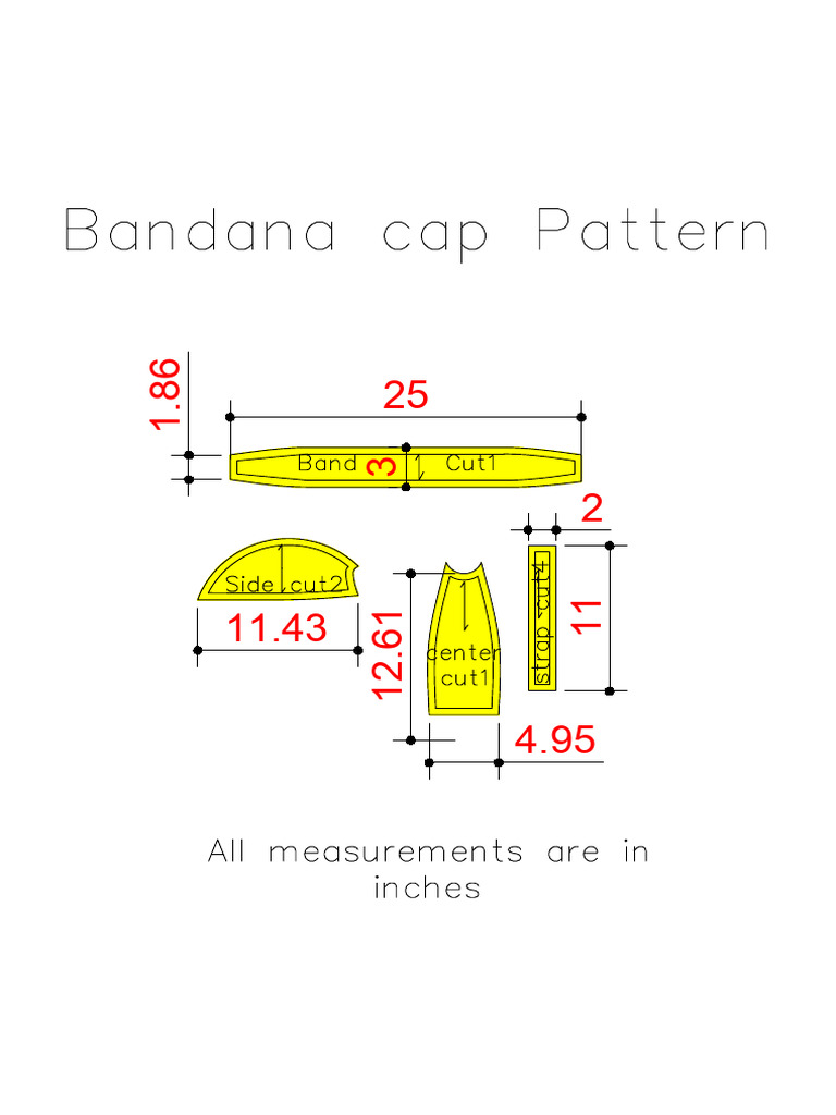 Bandana Cap Patterns | PDF