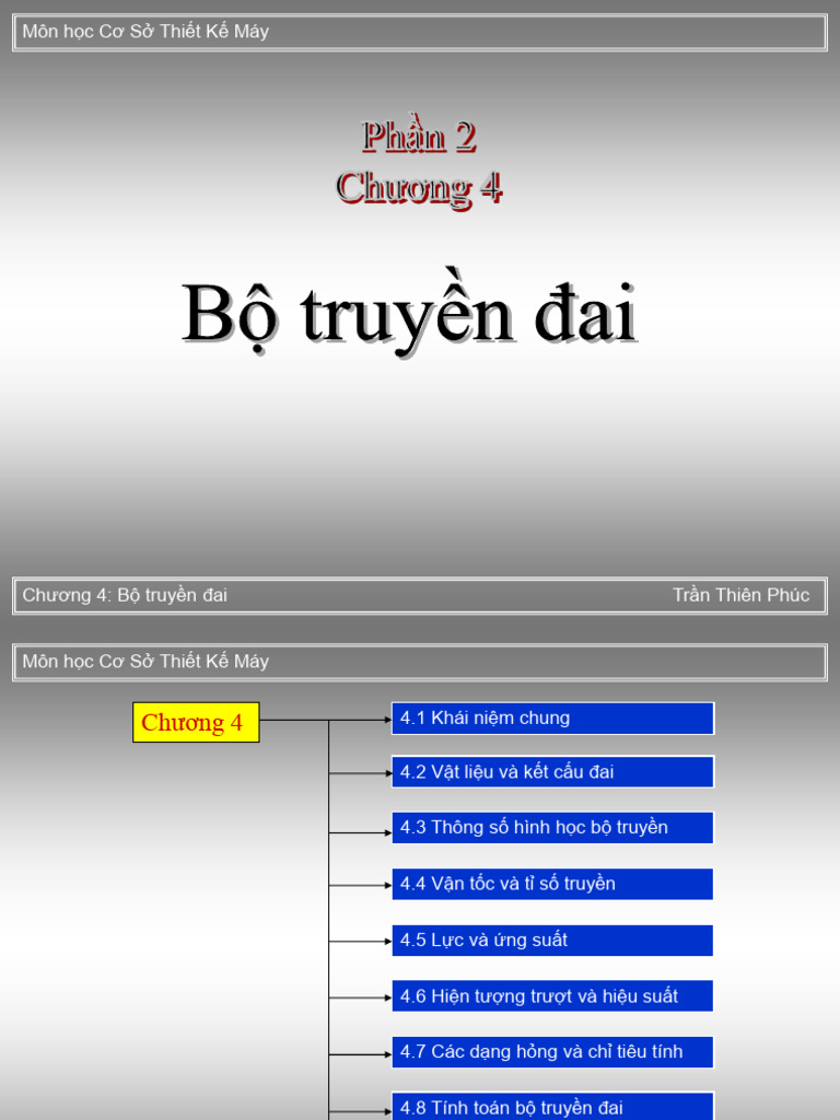 Chi-Tiet-May - Tran-Thien-Phuc - Chuong-4-Bo-Truyen-Dai - (Cuuduongthancong - Com) | PDF