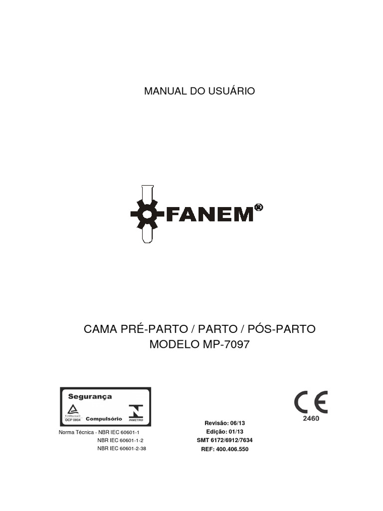 Manual Manual Cama PPP Mp7097 Fanem | PDF | Parto | Colchão