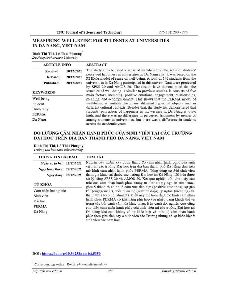 Do Luong Muc Do Hanh Phuc | PDF