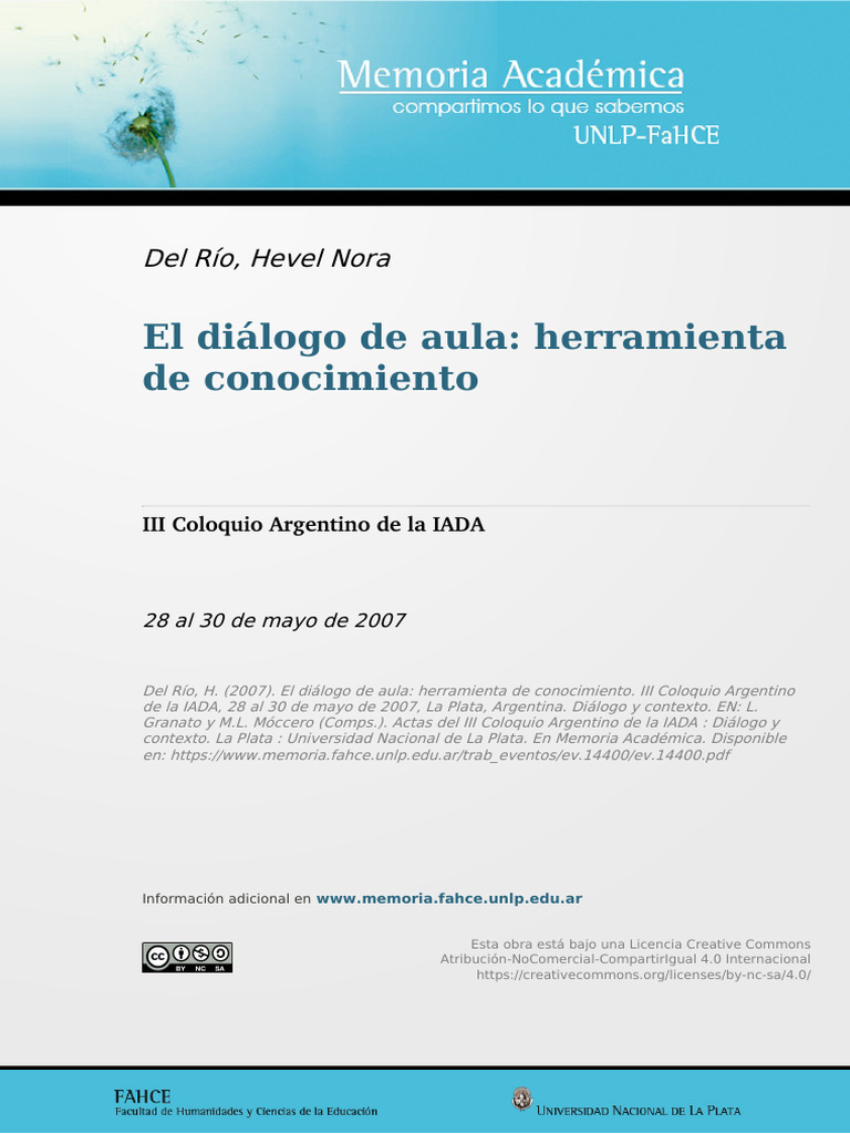 Diálogo en Aula: Clave del Aprendizaje | PDF | Salón de clases ...