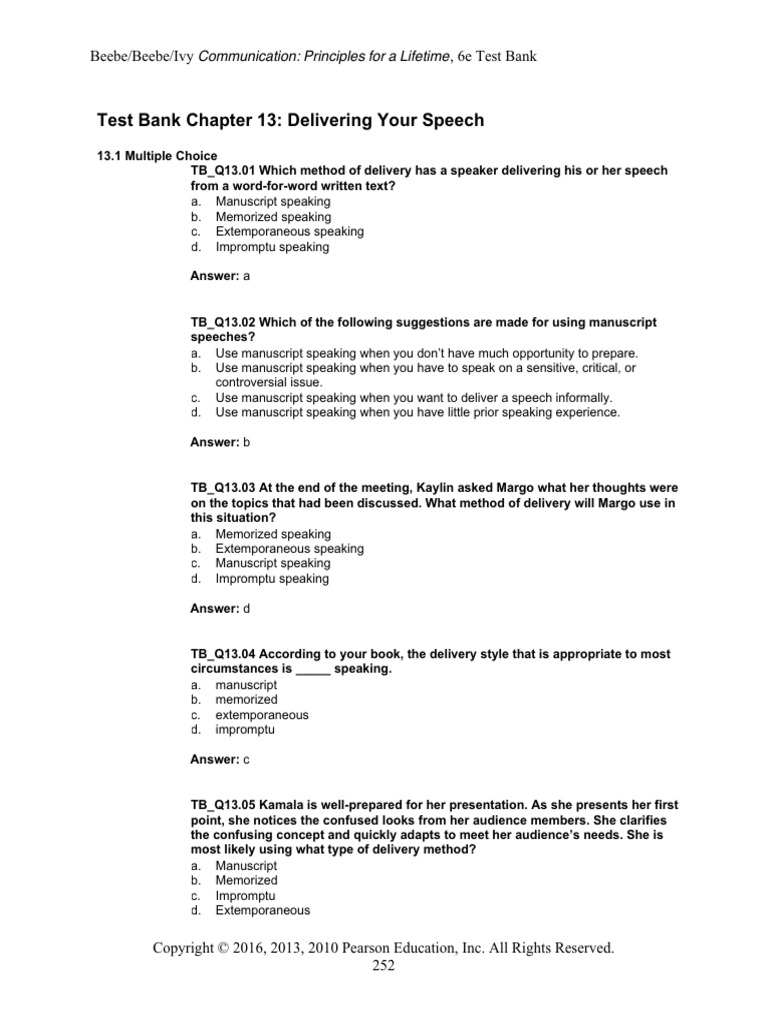 BeebeComm6eTB ch13 | PDF
