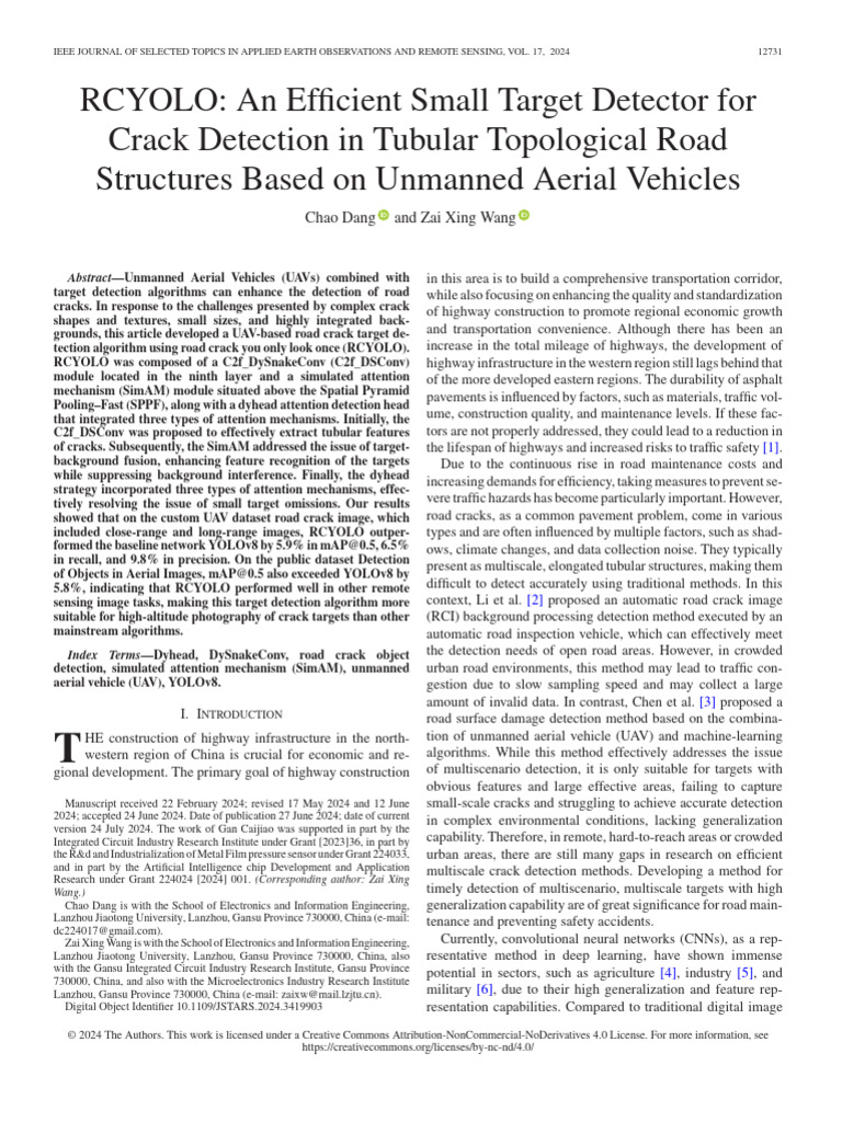 RCYOLO an Efficient Small Target Detector for Crack Detection in Tubular Topological Road ...