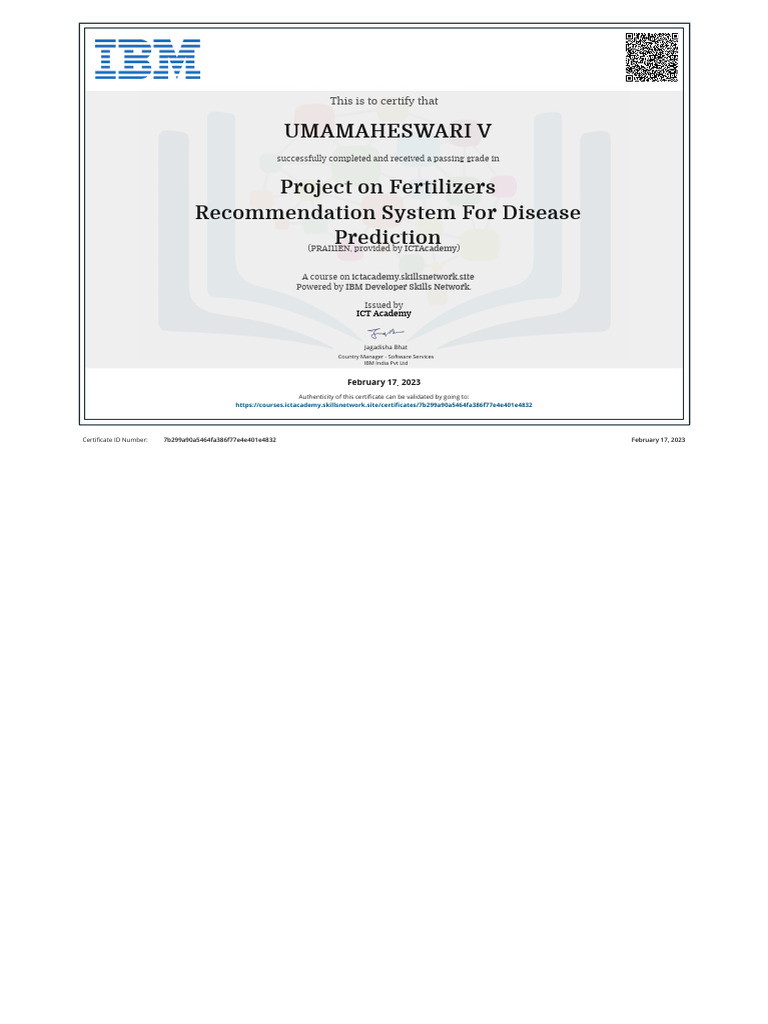 Project Completion Certificate | PDF