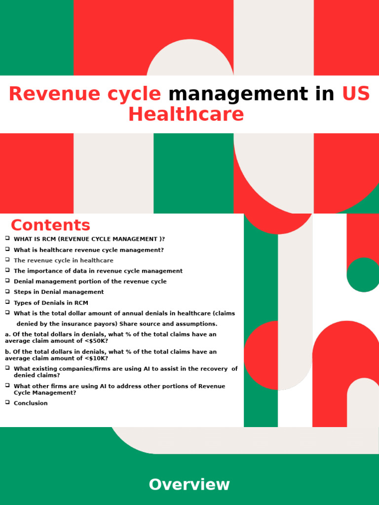 Revenue Cycle Management in US Healthcare | PDF | Health Care | Social ...