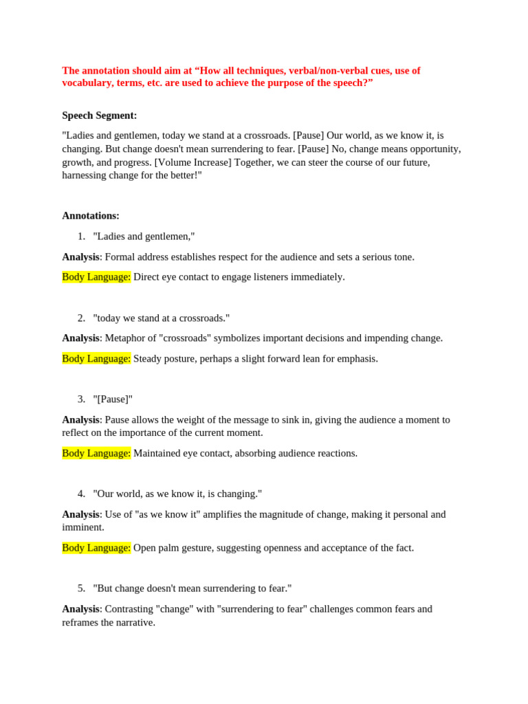 Assignment - Annotation Sample | PDF