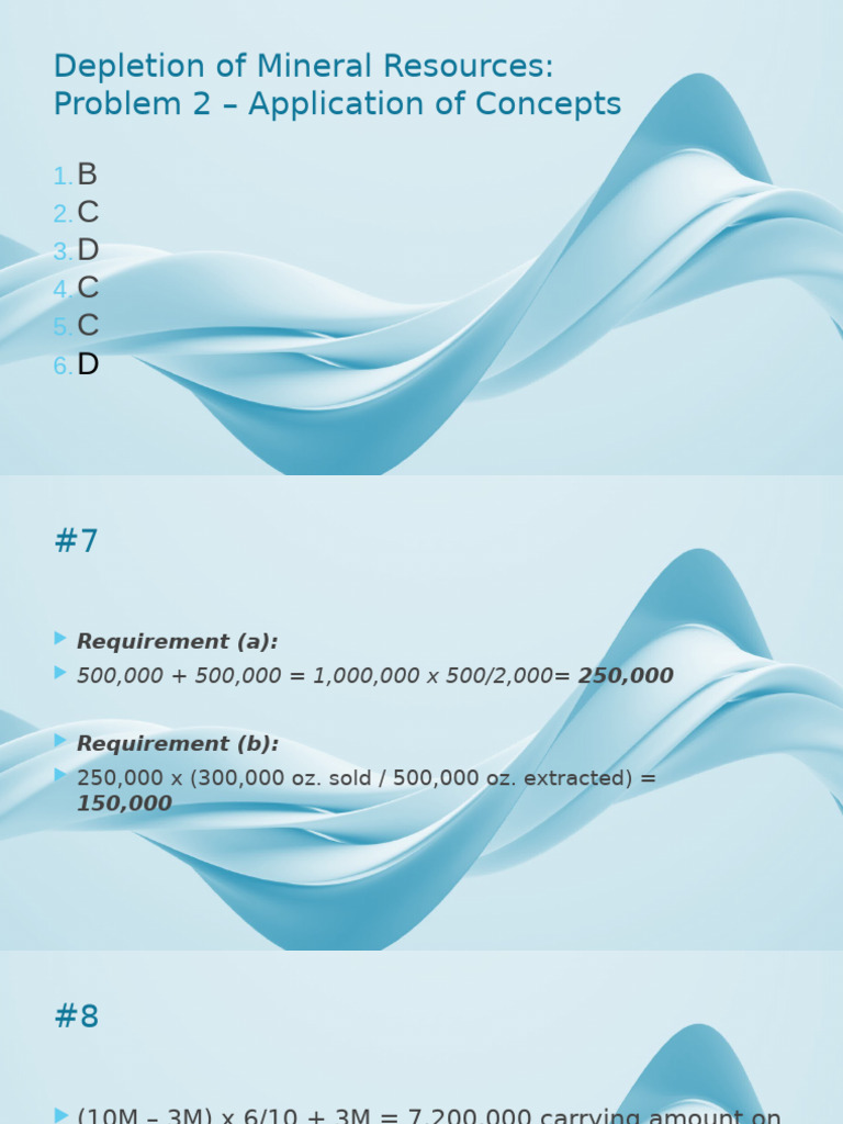 Mineral Resource Depletion Calculations | PDF | Mining | Depreciation