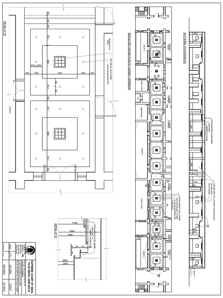 Supreme Court Judges' Corridor False Ceiling | PDF