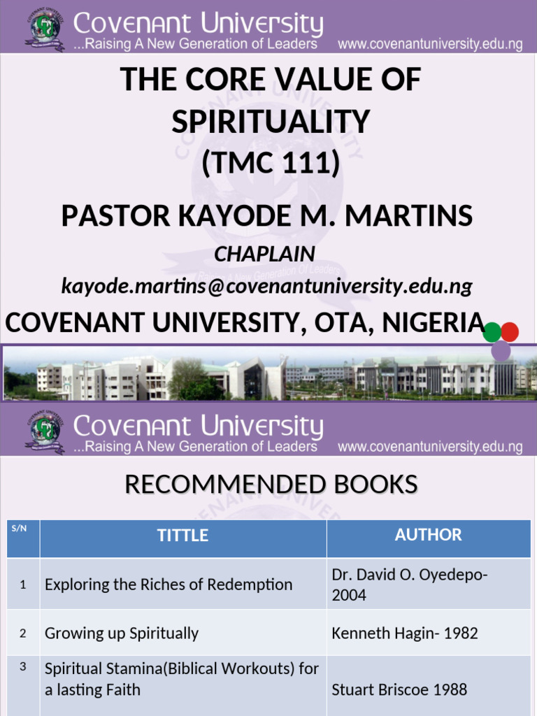 Core Values of Spirituality Explained | PDF | Religious Belief And ...