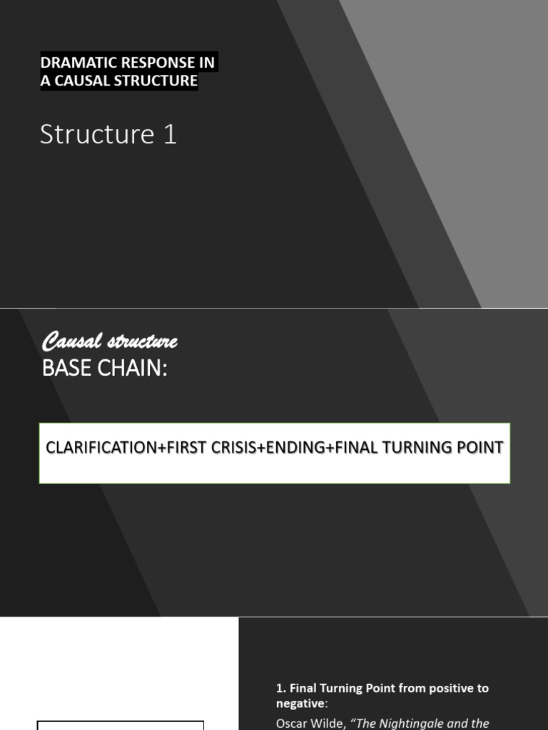 Causal Structure in Dramatic Writing | PDF