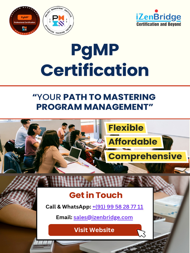 PGMP Certification Brochure | PDF | Agile Software Development | Project Management Professional