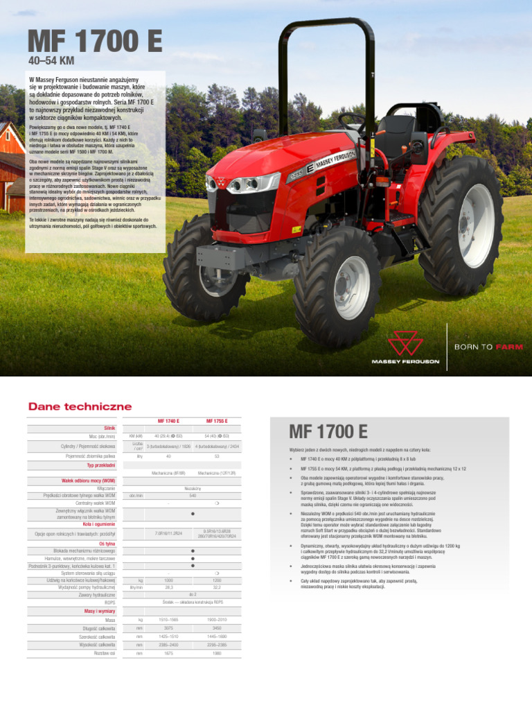 Massey Ferguson 1700 E | PDF