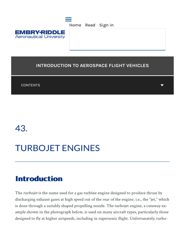 Overview of Turbojet Engine Operation | PDF | Jet Engine | Mach Number