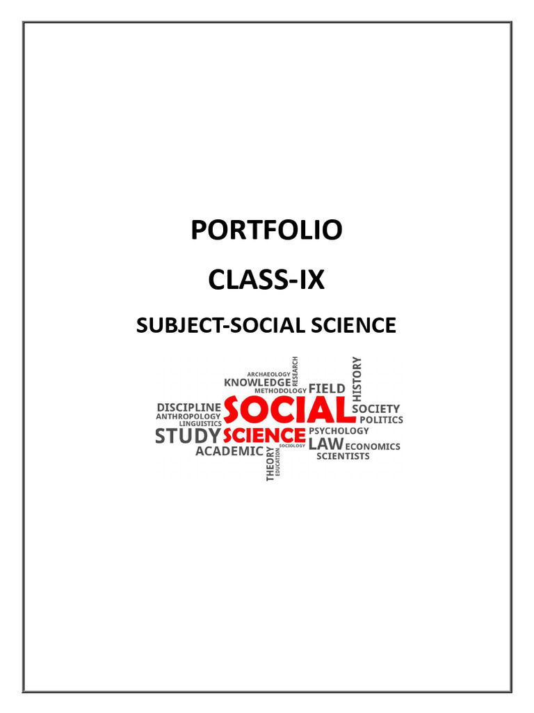 Class IX Social Science Portfolio 2024-25 | PDF