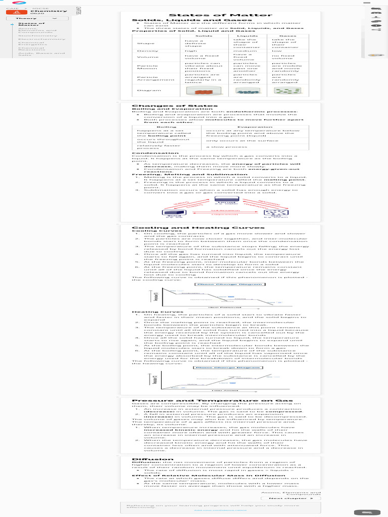 States of Matter Overview | PDF | Gases | Liquids