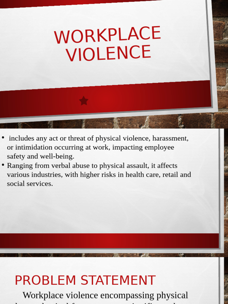 Understanding Workplace Violence Risks | PDF | Violence | Aggression