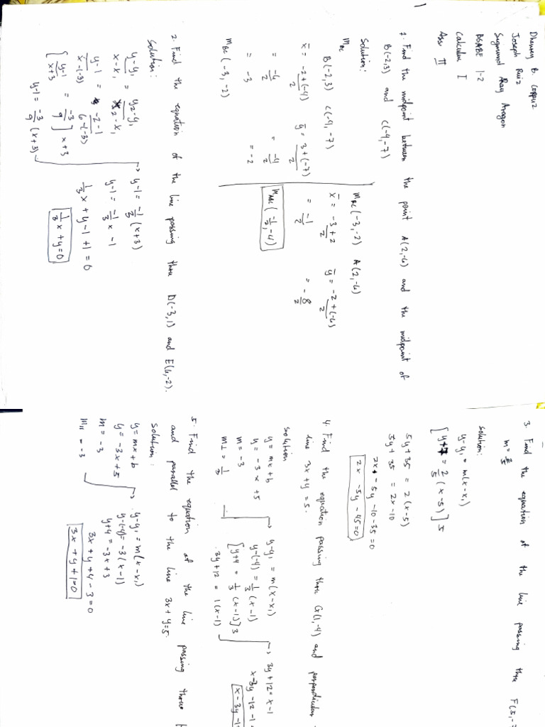 Calculus 1 Assignment - BSABE - 1 2 | PDF