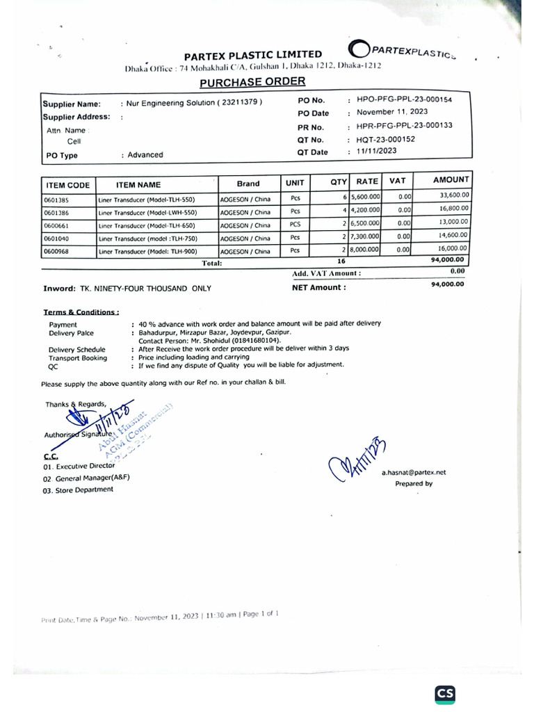 PO3 Linear Scale | PDF