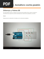 Laboratorio 2 Diseño de Un Sistema Semafórico Con Arduino y 6 LEDs en Tinkercad | PDF | Diodo ...