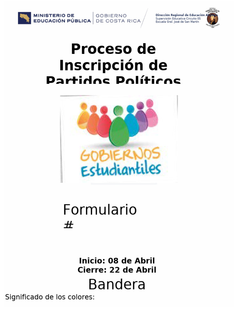 Inscripción de Partidos Estudiantiles | PDF