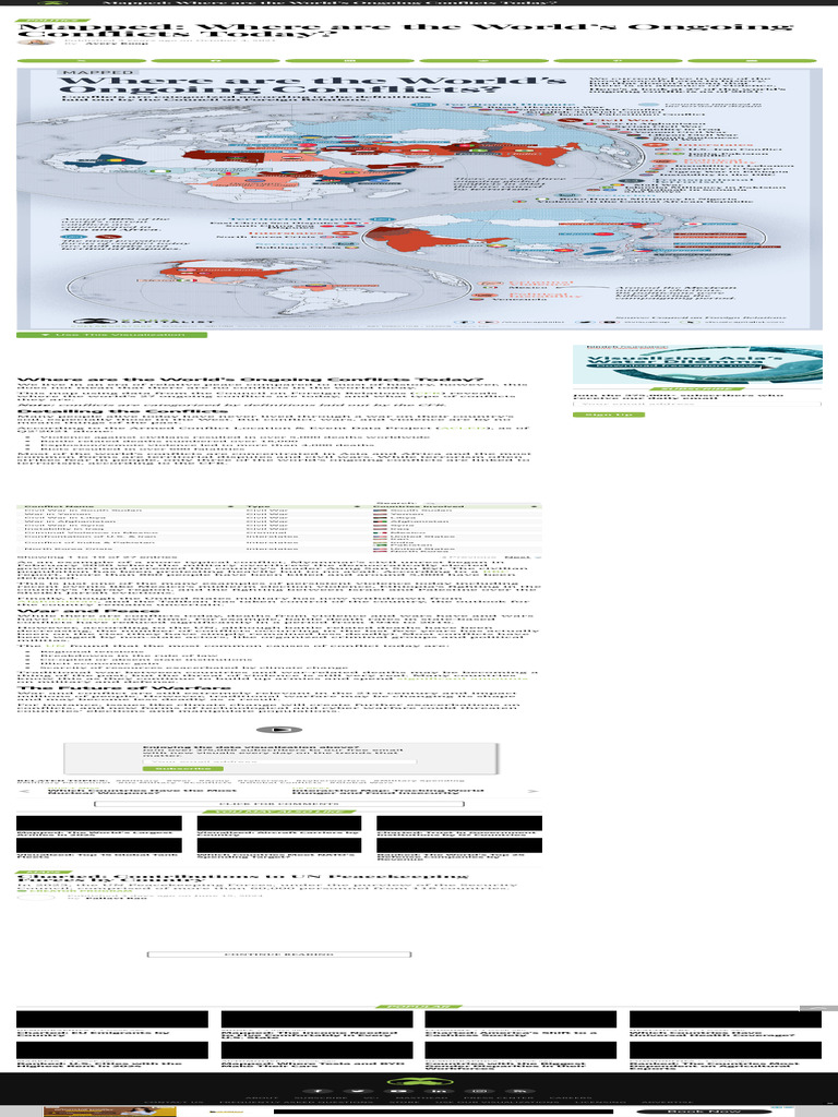 Global Conflicts Map: 2021 Overview | PDF | Cyberwarfare | Security