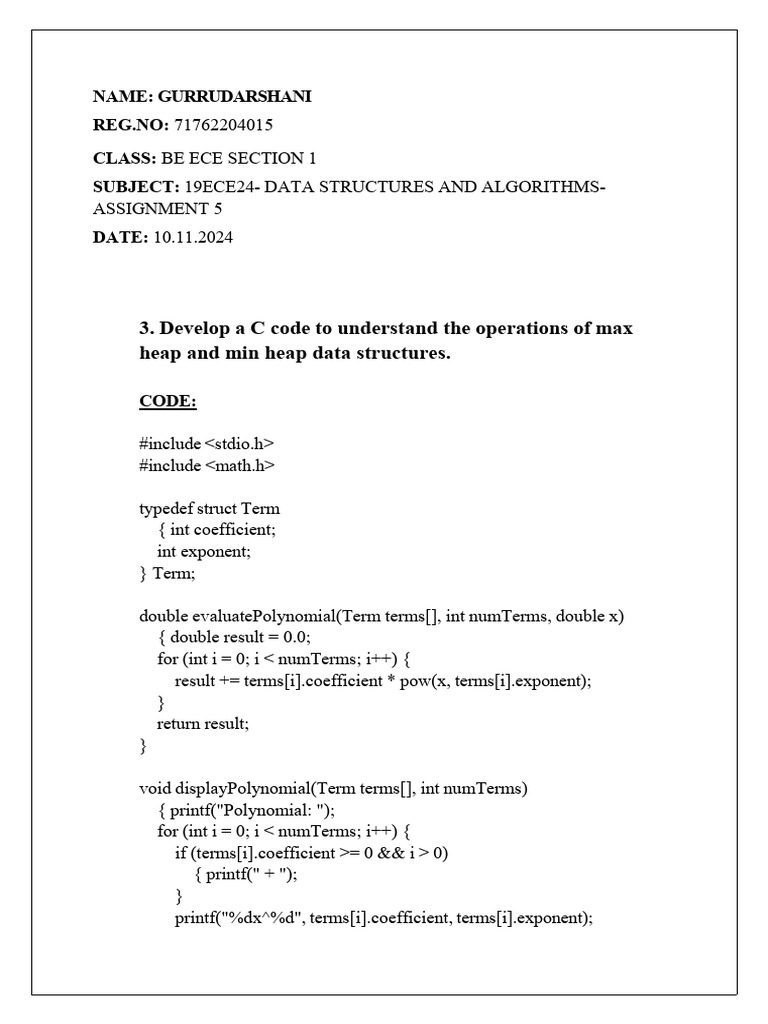 Dsa ASGN5 - 15 | PDF