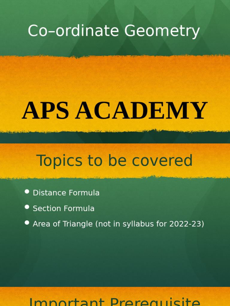 Coordinate Geometry Concepts and Examples | PDF | Area | Euclid