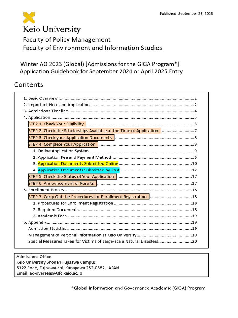 Giga Applicationguidebook2024 | PDF | General Educational Development ...