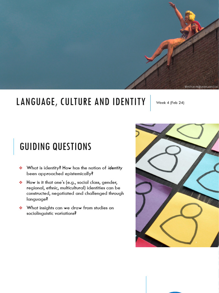 Week 4 Language, Culture and Identity (Feb 24) | PDF | Identity (Social ...