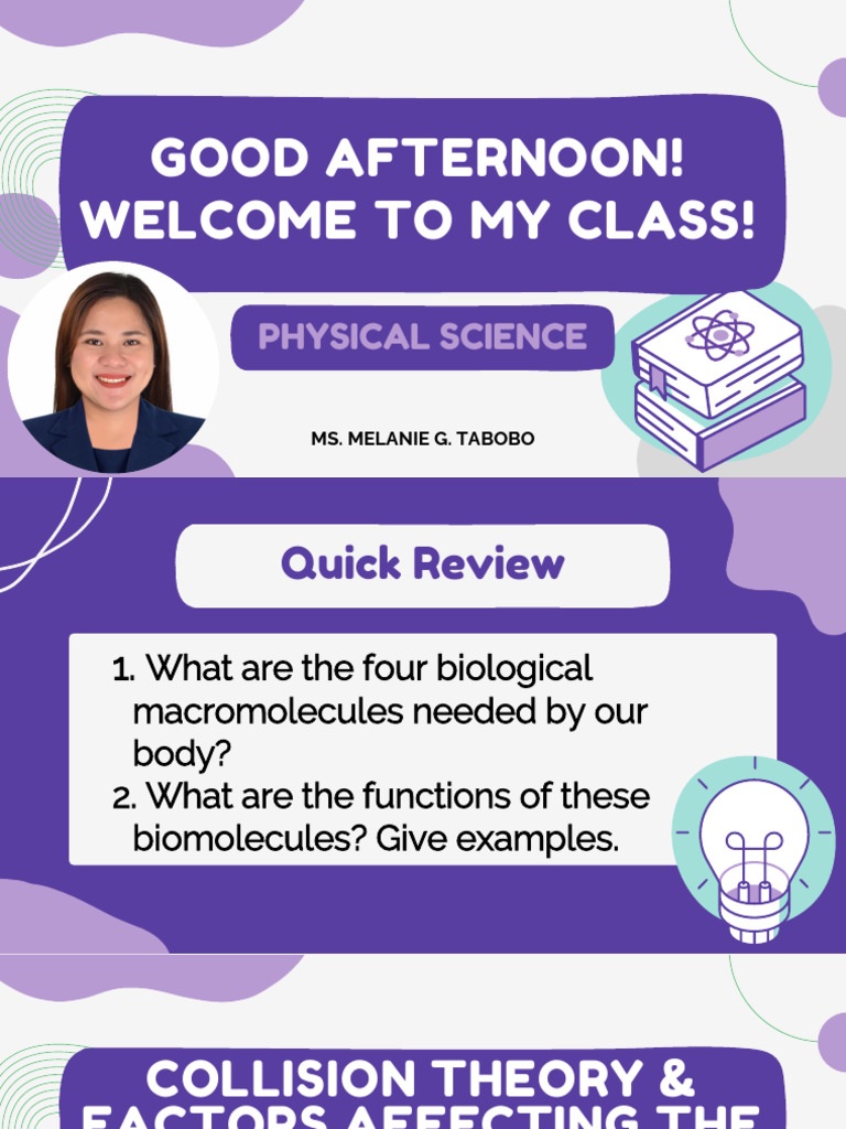 Collision Theory Chemical Reaction | PDF | Reaction Rate | Chemical ...