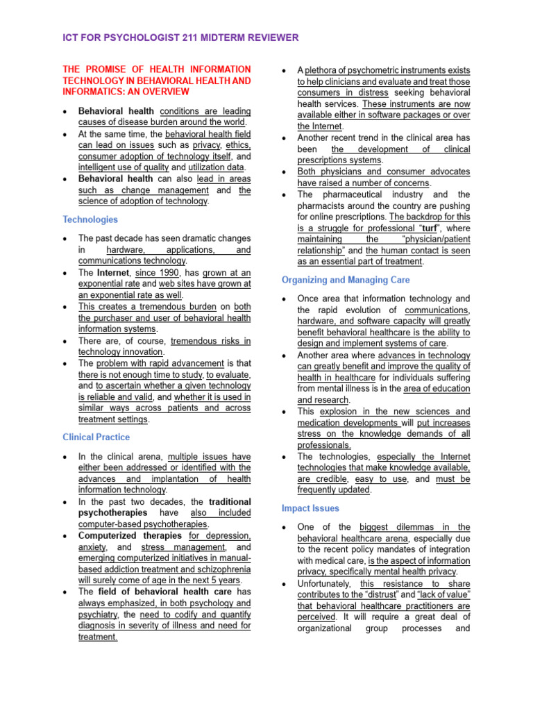 ICTP211_REVIEWER_MIDTERM | PDF | Computer Data Storage | Read Only Memory