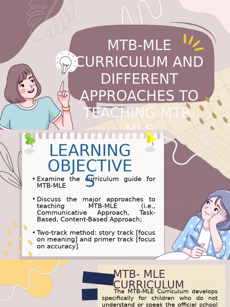 6 MTB MLE Curriculum and Different Approaches To Teaching MTBMLE | PDF | Curriculum | Applied ...