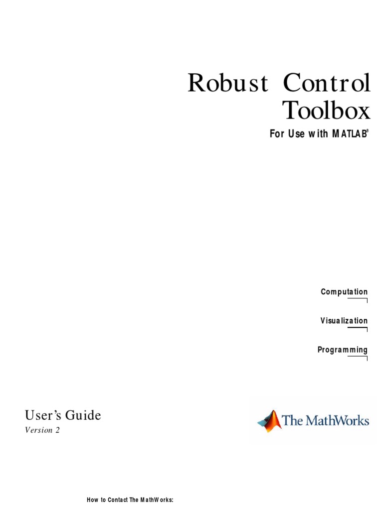 Matlab Robust Control Toolbox | PDF | Applied Mathematics | Teaching Mathematics