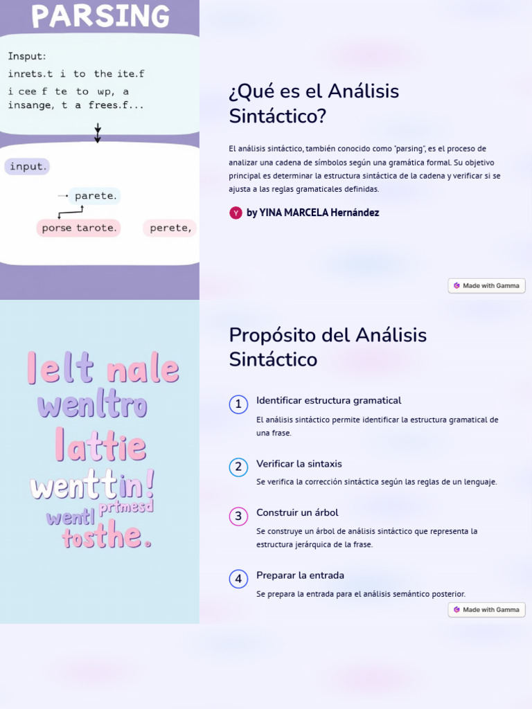 Definición de Análisis Sintáctico | PDF | Analizando | Lenguaje de ...