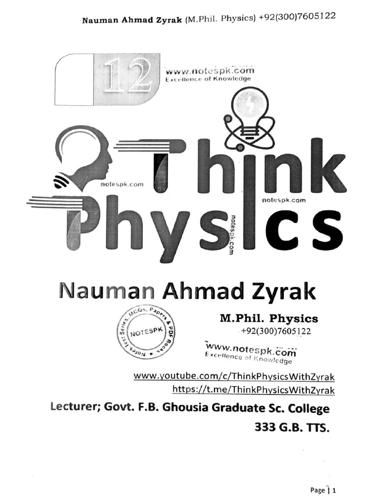 2nd Physics CH 12-13 - Compressed | PDF | Incandescent Light Bulb ...